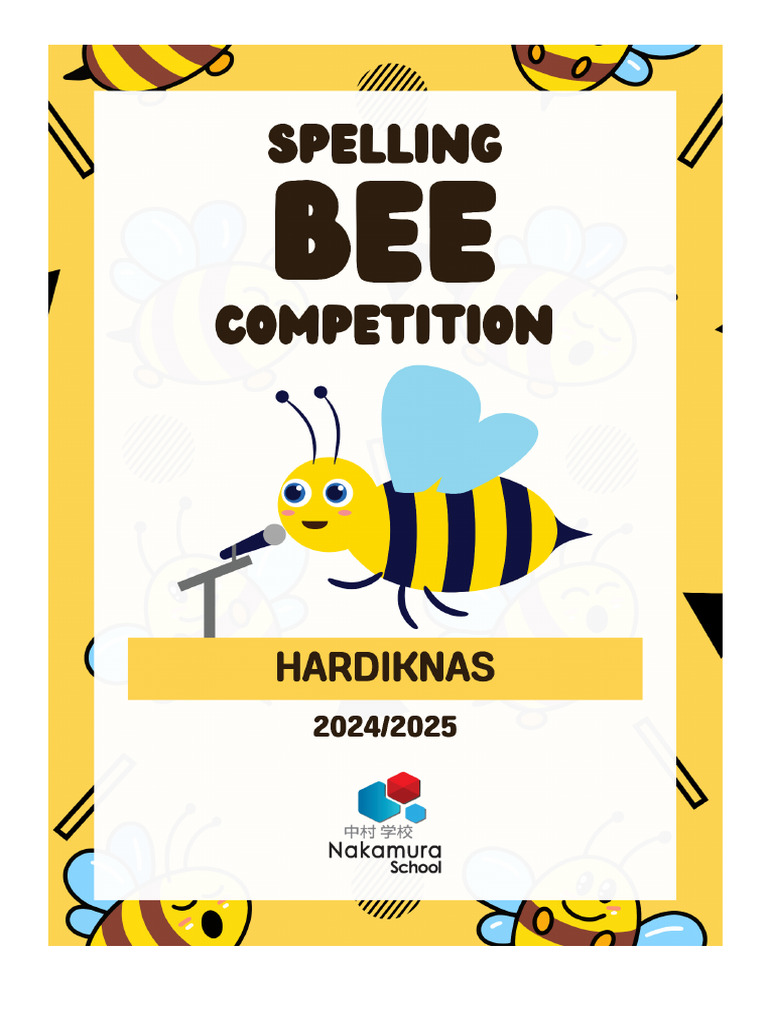 Spelling Bee 2024 | PDF | Drink | Room