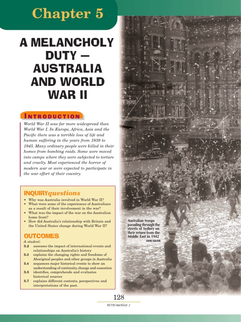 A Melancholy Duty - Australia and World War Ii: Inquiry | PDF | Empire ...