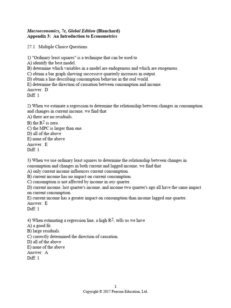 Appendix 3 | Download Free PDF | Regression Analysis | Errors And Residuals