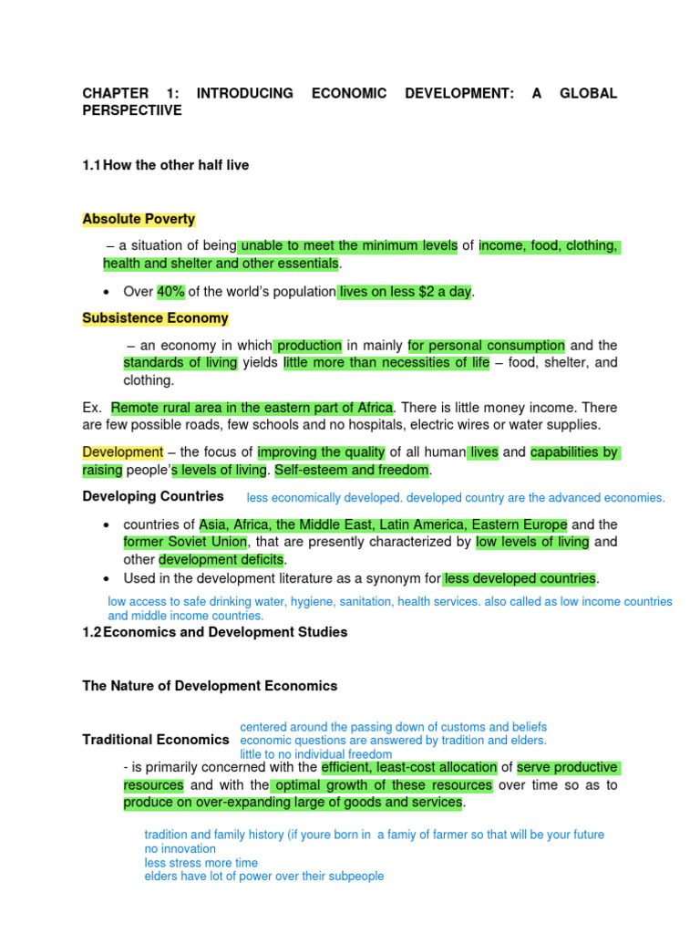 Ecn103 Chapter 1 Encoded | PDF | Economic Growth | Happiness