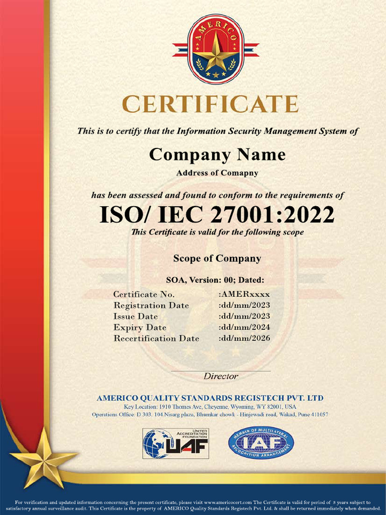 UAF Americo-ISO 27001 | PDF