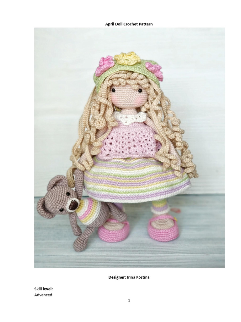 English April | PDF | Crochet | Textiles