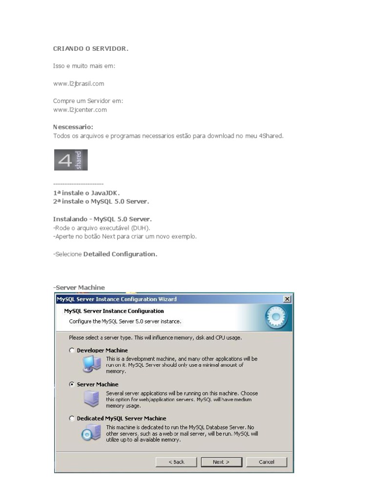 Criando o Servidor | PDF | Endereço de IP | Arquitetura de computadores