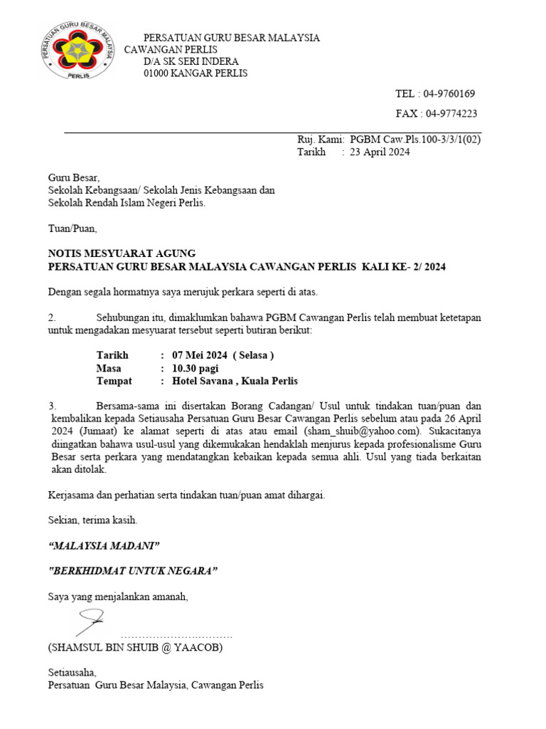 Notis Dan Usul | PDF