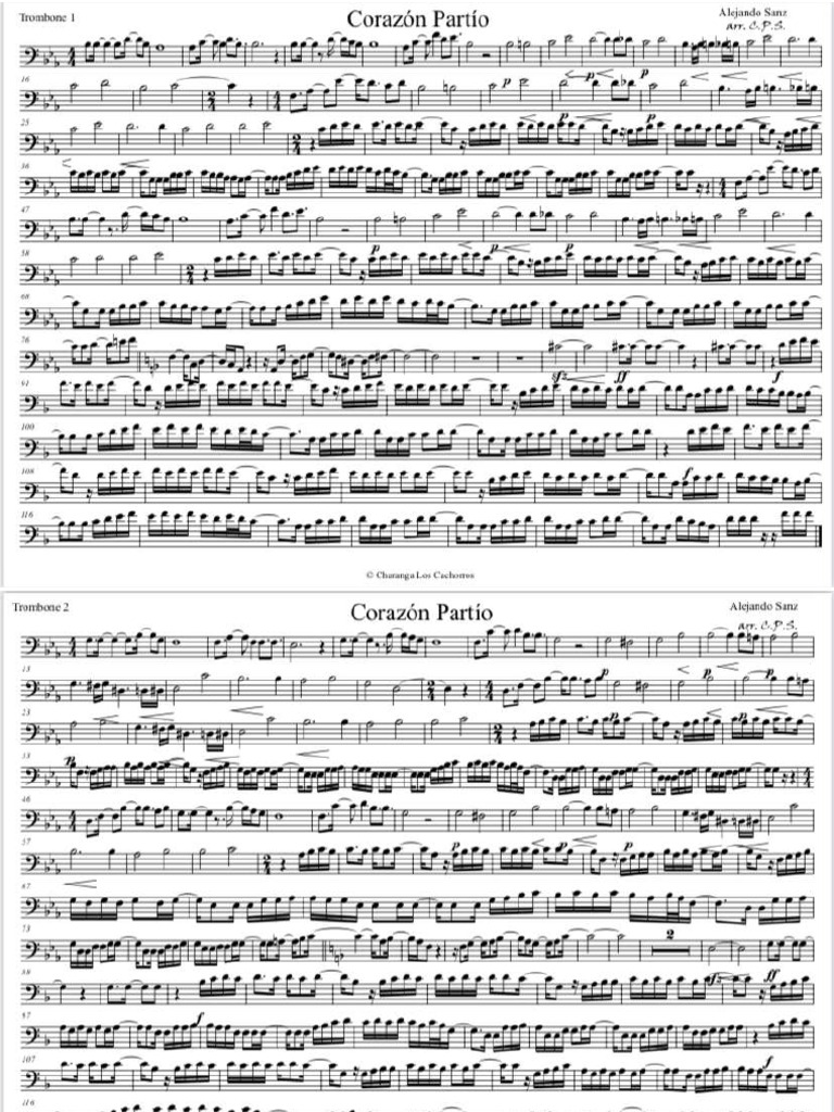 Corazón Partío - Trombón | PDF