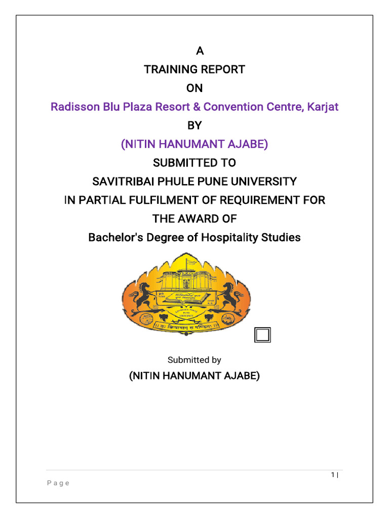 Nitin Hanumant Ajabe PDF Training Report-SPPU | PDF | Beard