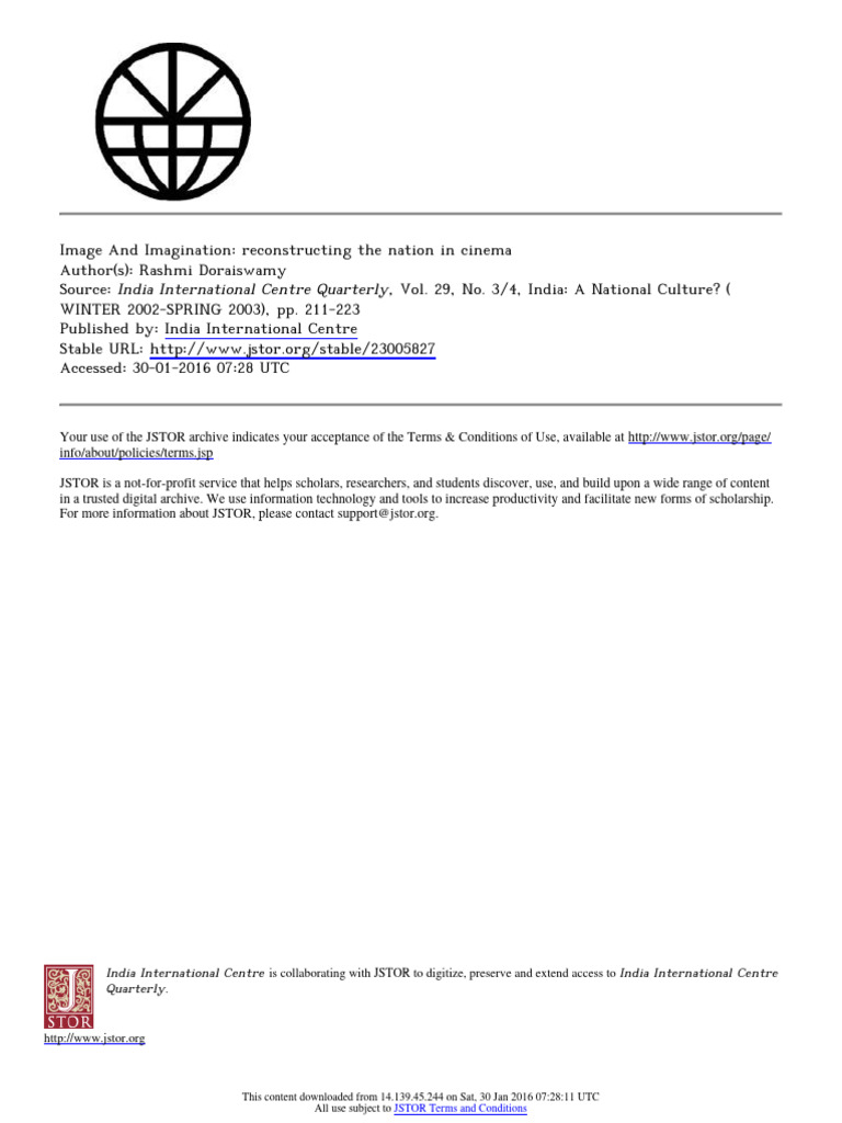Image And Imagination Reconstructing The Nation In Cinema Pdf