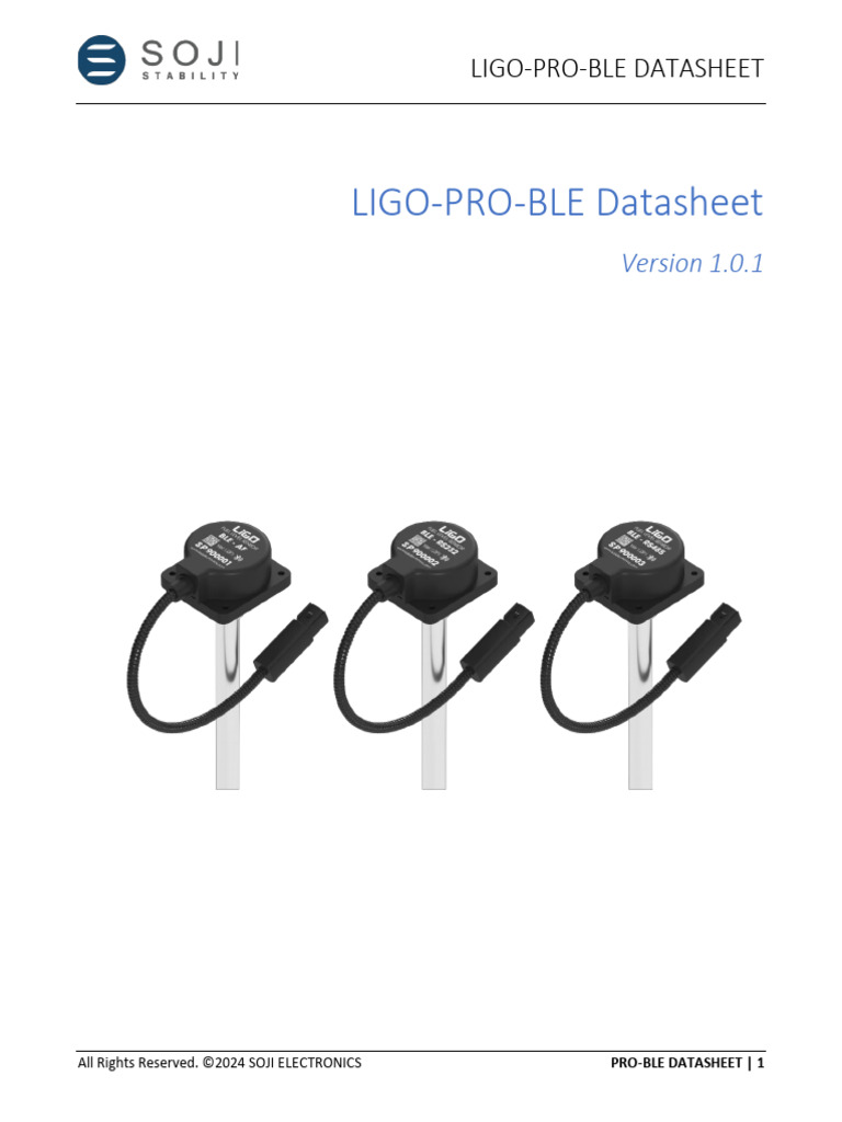 LIGO-PRO-BLE Fuel Sensor Overview | PDF | Computer Engineering ...