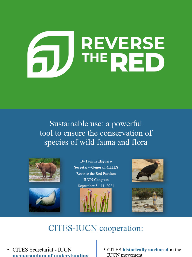 IUCN Presentation CITES SG v4 | PDF | Cites | International Union For ...