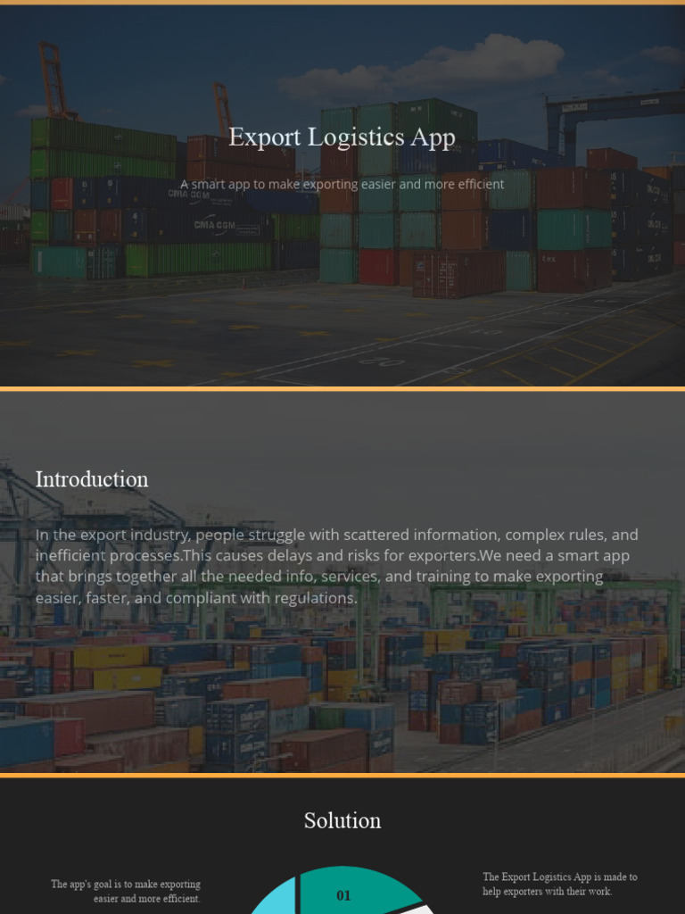 Export Logistics App | Download Free PDF | Logistics | Exports
