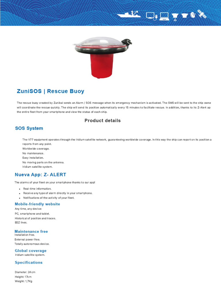 ZuniSOS _ Rescue Buoy – Zunibal | PDF