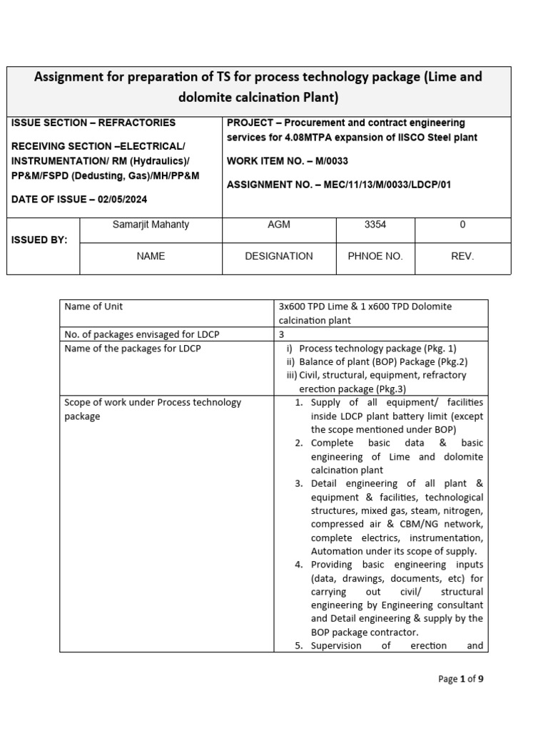 ISP LDCP Assignment | PDF | Engineering | Valve