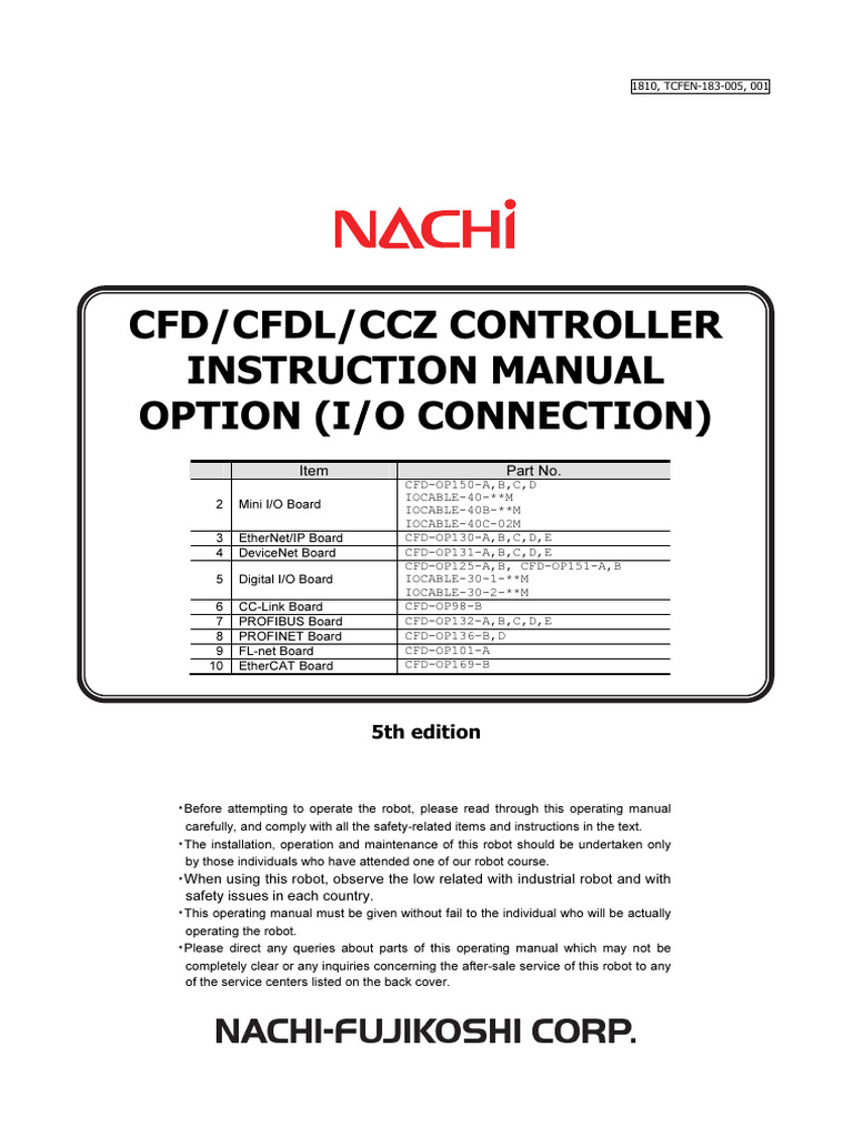 CFD/CFDL/CCZ Controller Manual | PDF | Programmable Logic Controller ...