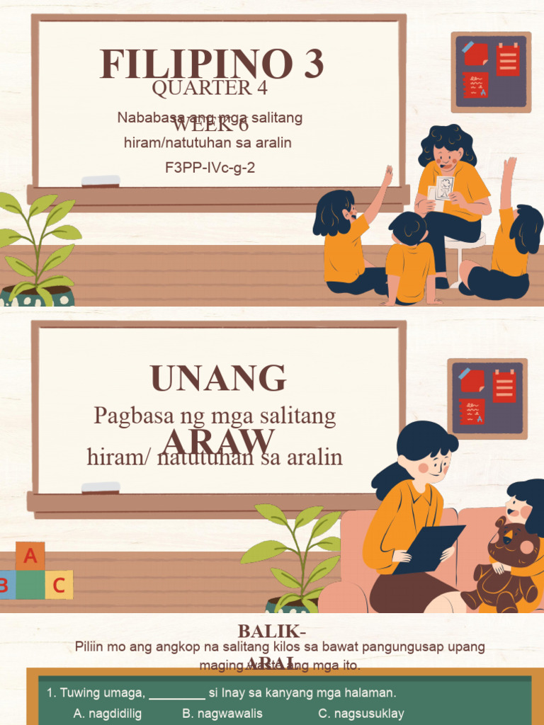 Fil3 Q4 W6 PPT | PDF