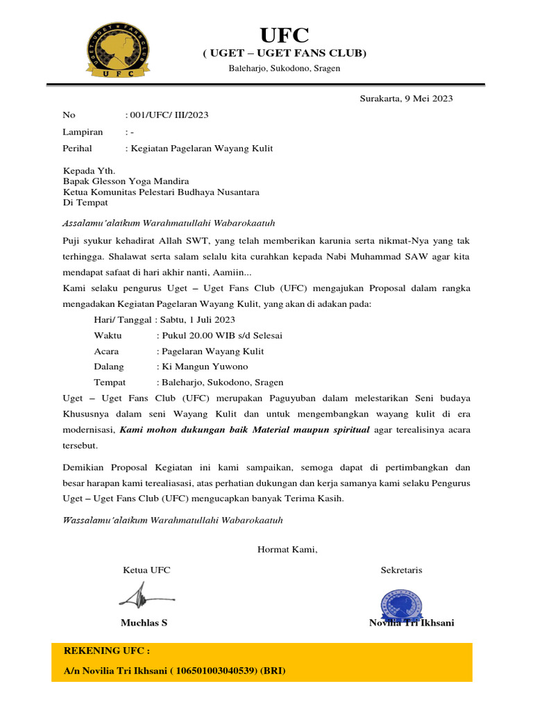 Proposal UFC 2023 | PDF