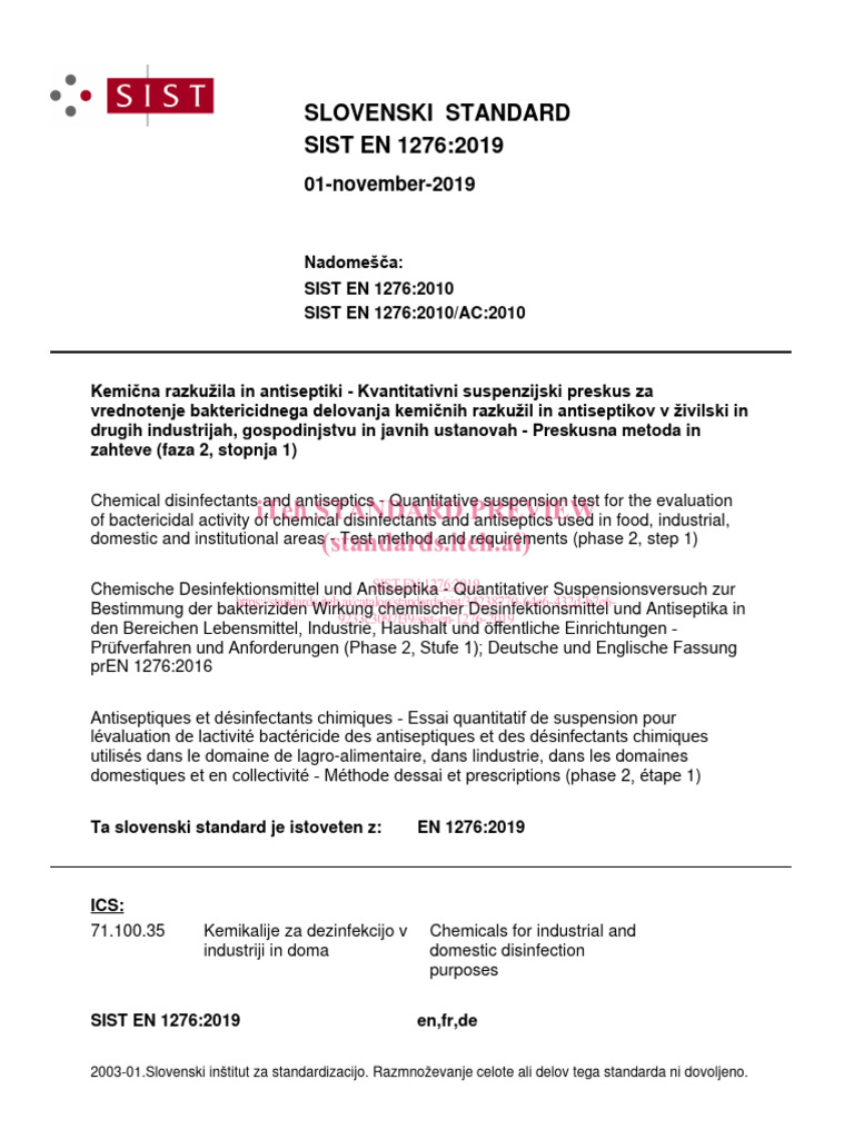 Sist en 1276 2019 | PDF | Ph | Sodium Chloride