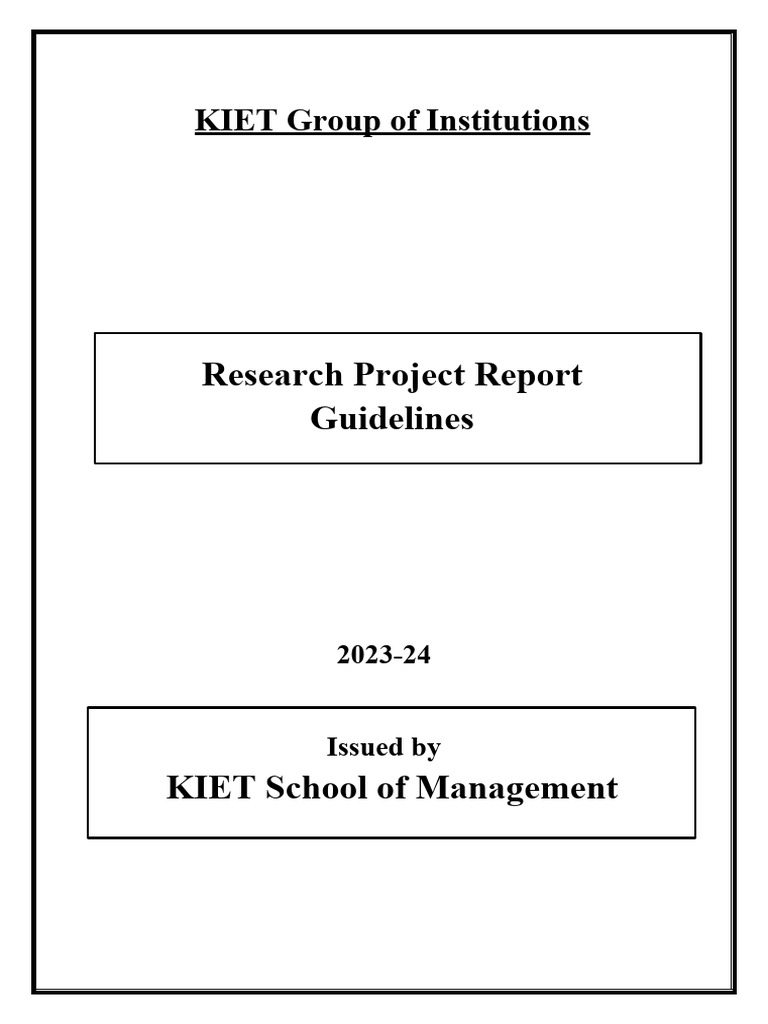RPR Guidelines 2023-24 - MBA | PDF | Use Case | Thesis