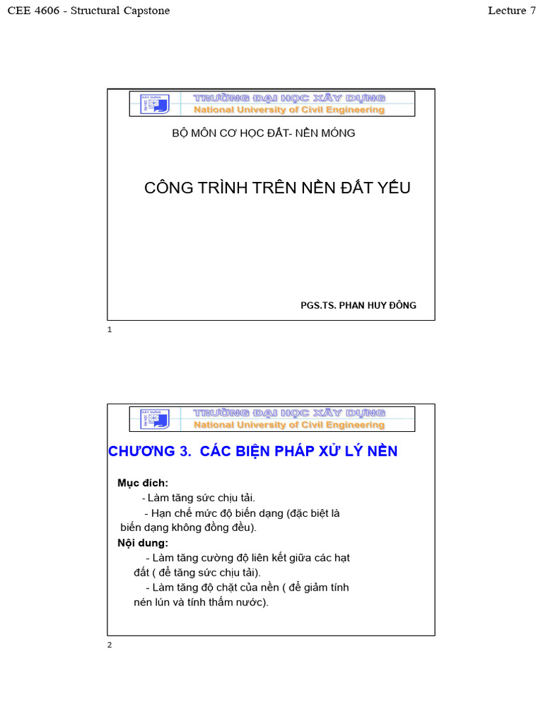 Chuong 3. Cac Bien Phap Xu Ly Nen p1 | PDF
