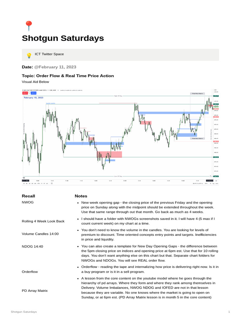 Order Flow & Price Action Insights | PDF | Economies | Financial Economics