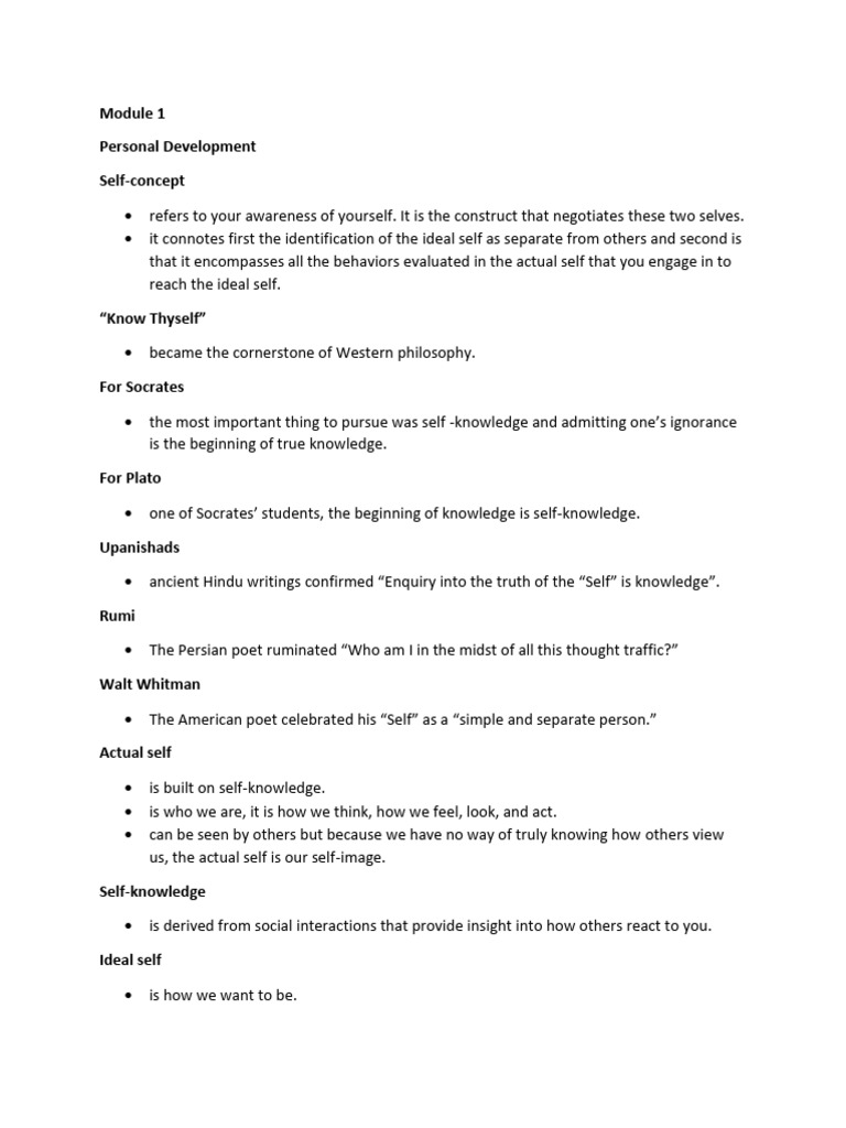 LSPU O1 Reviewer | PDF | Feeling | Thought