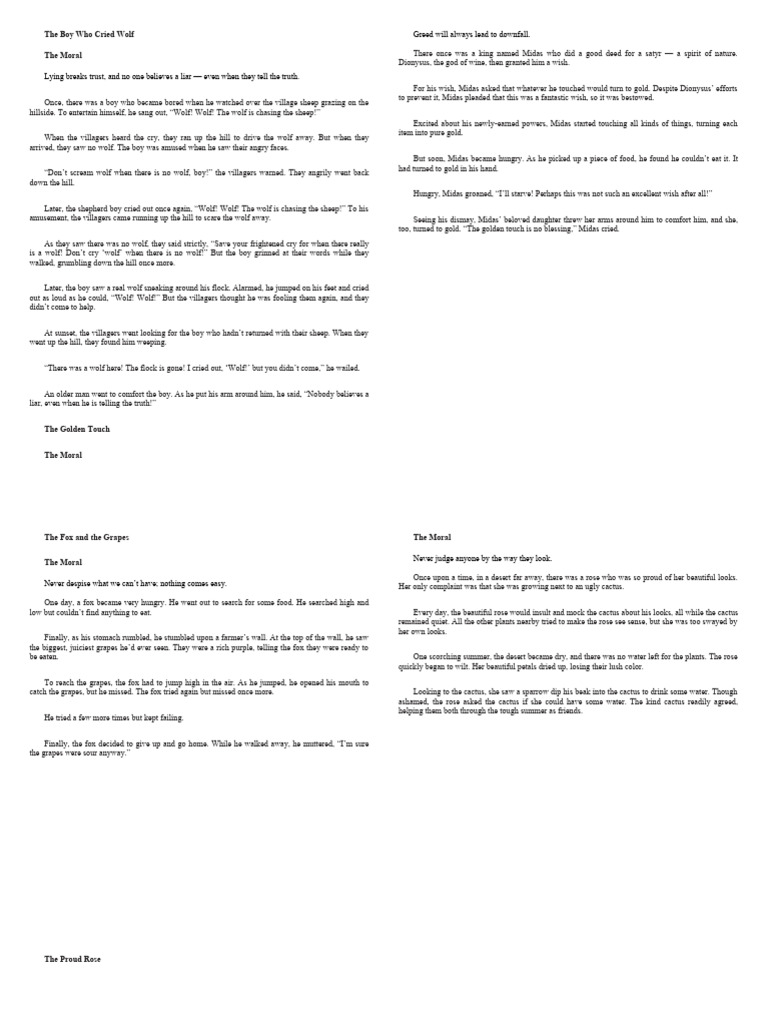 20 Short Stories | PDF