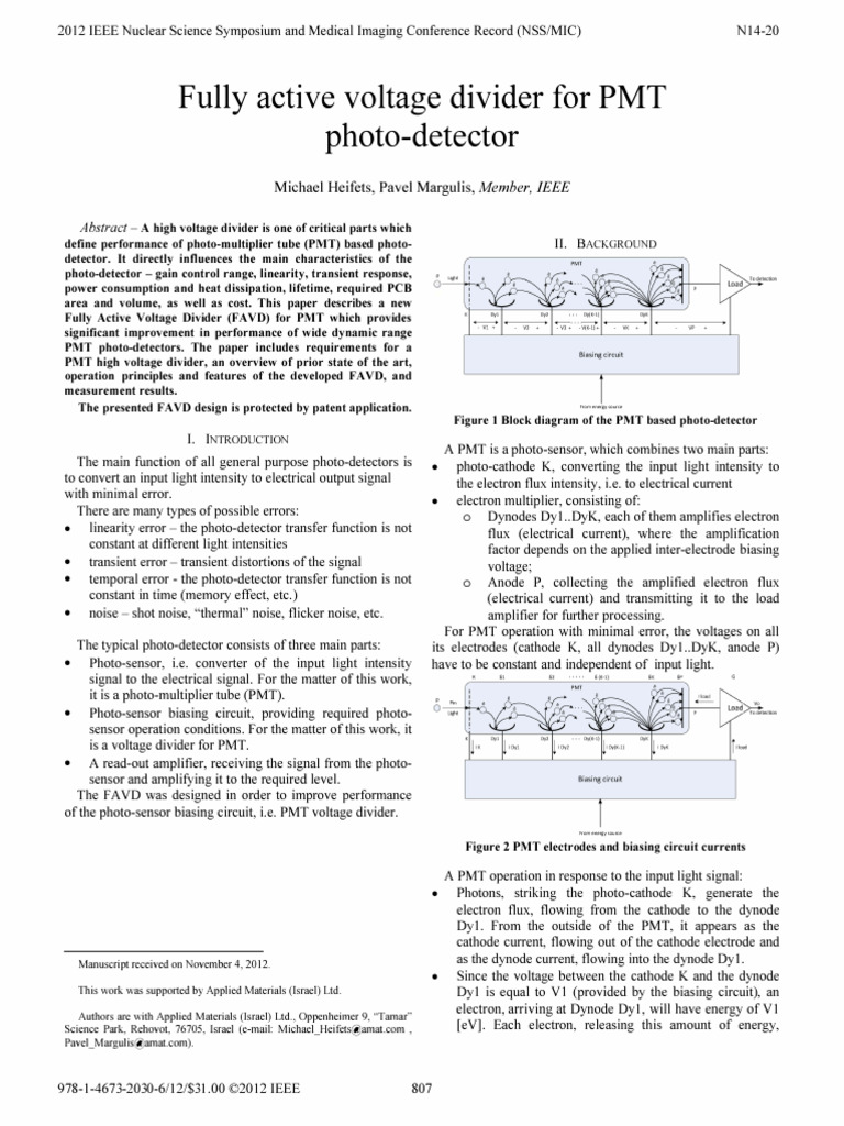 PMT ACTIVE BIAS Heifets2012 | PDF | Amplifier | Cathode