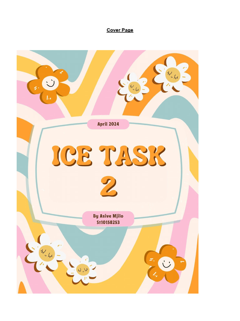 Psed5111 Ice Task 2-2024 | PDF | Id | Motivational