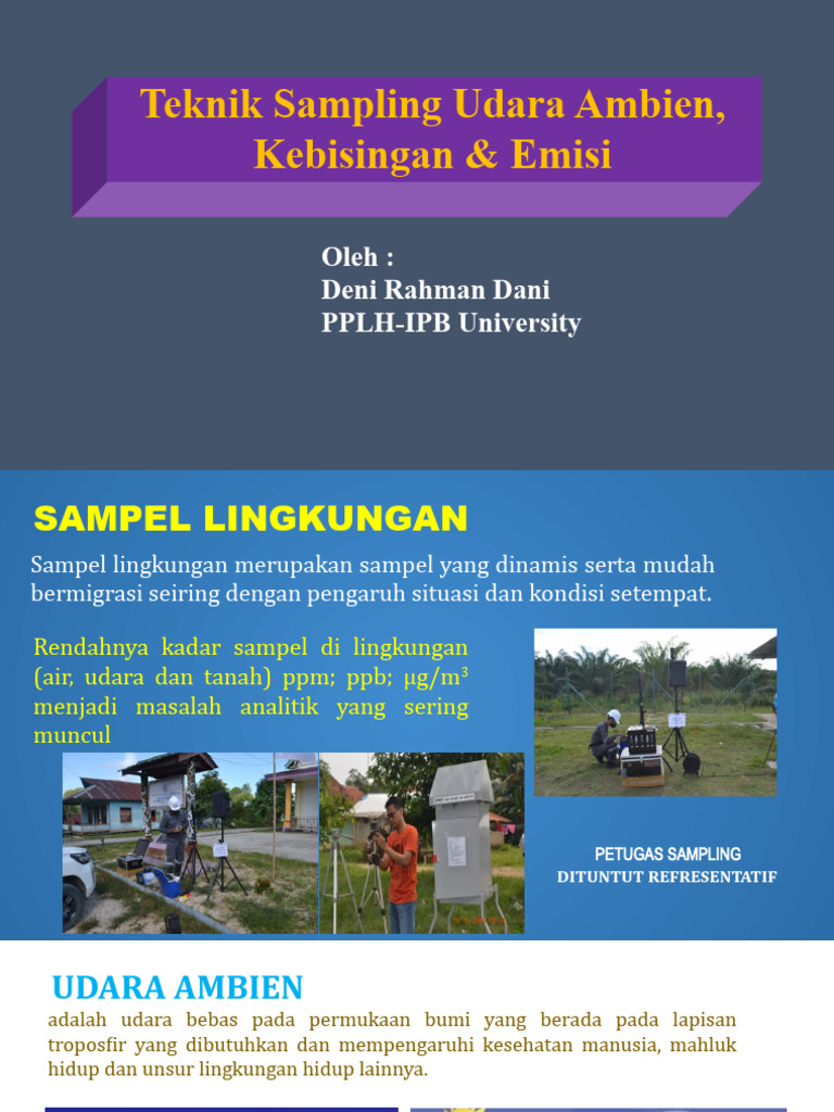 Materi Sampling Udara, Kebisingan Dan Emisi | PDF