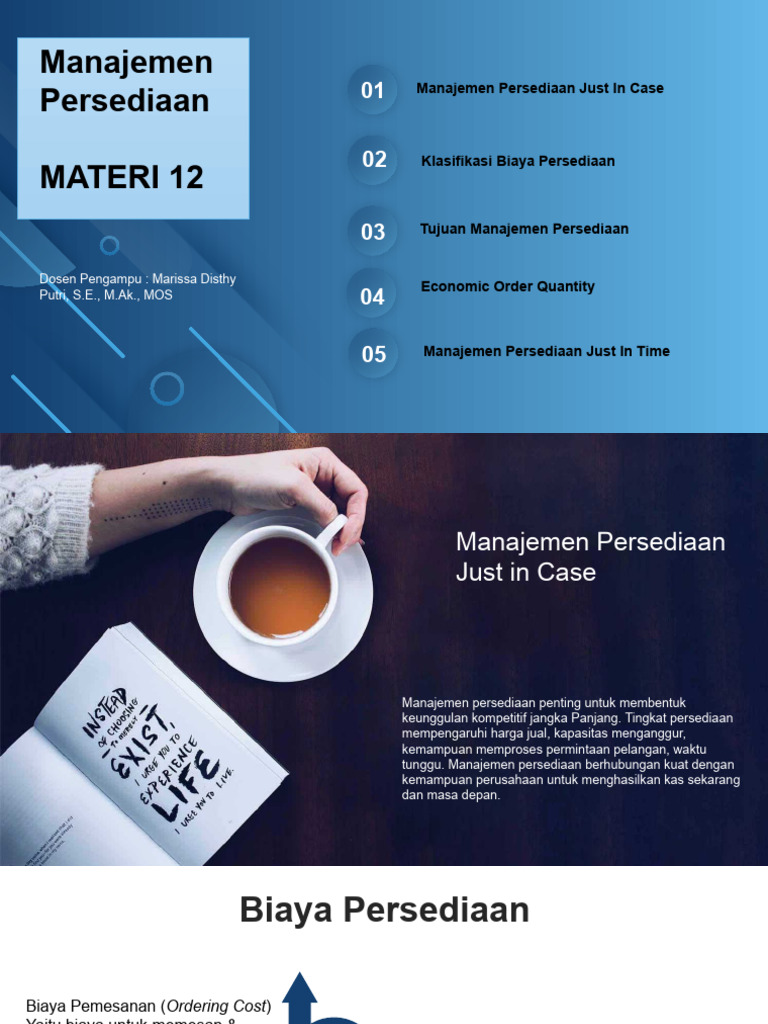 Materi 12 Manajemen Persediaan | PDF