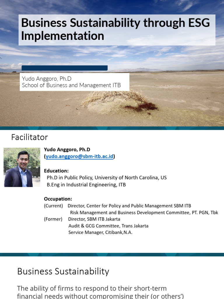 ESG Strategies for Business Success | PDF | Sustainability | Strategic ...