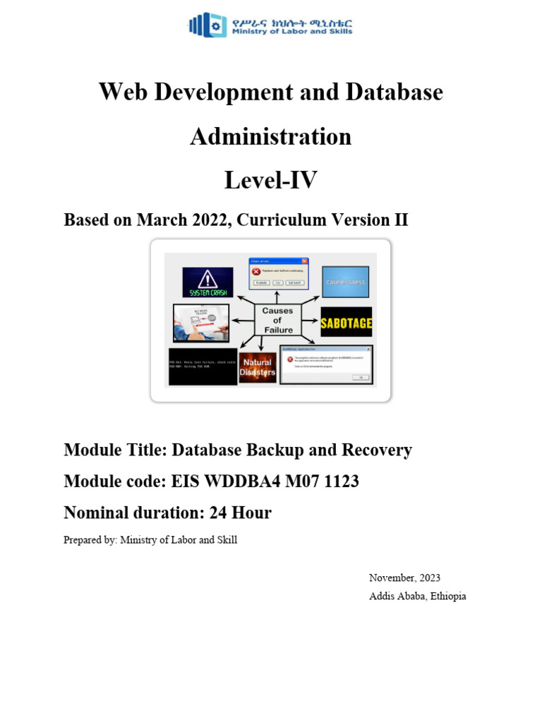 TM07 Database Backup and Recovery | PDF | Backup | Databases
