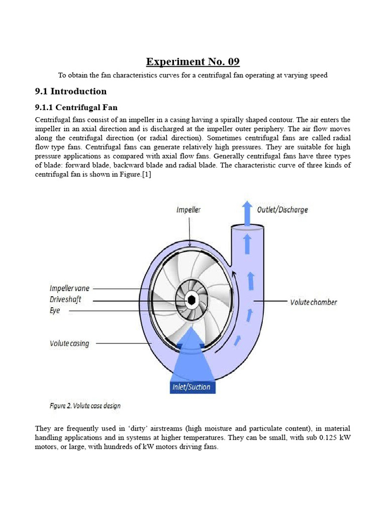 Centrifugal Fan Characteristics Overview | PDF | Flow Measurement ...