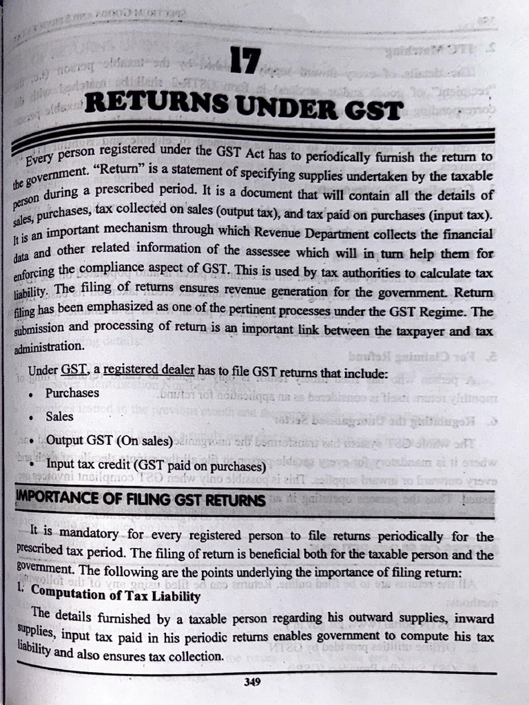 Returns Under GST | PDF