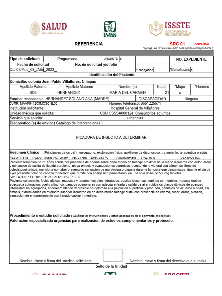 Referencia Maria Del Carmen Sol Hernandez Oficial | Descargar gratis ...