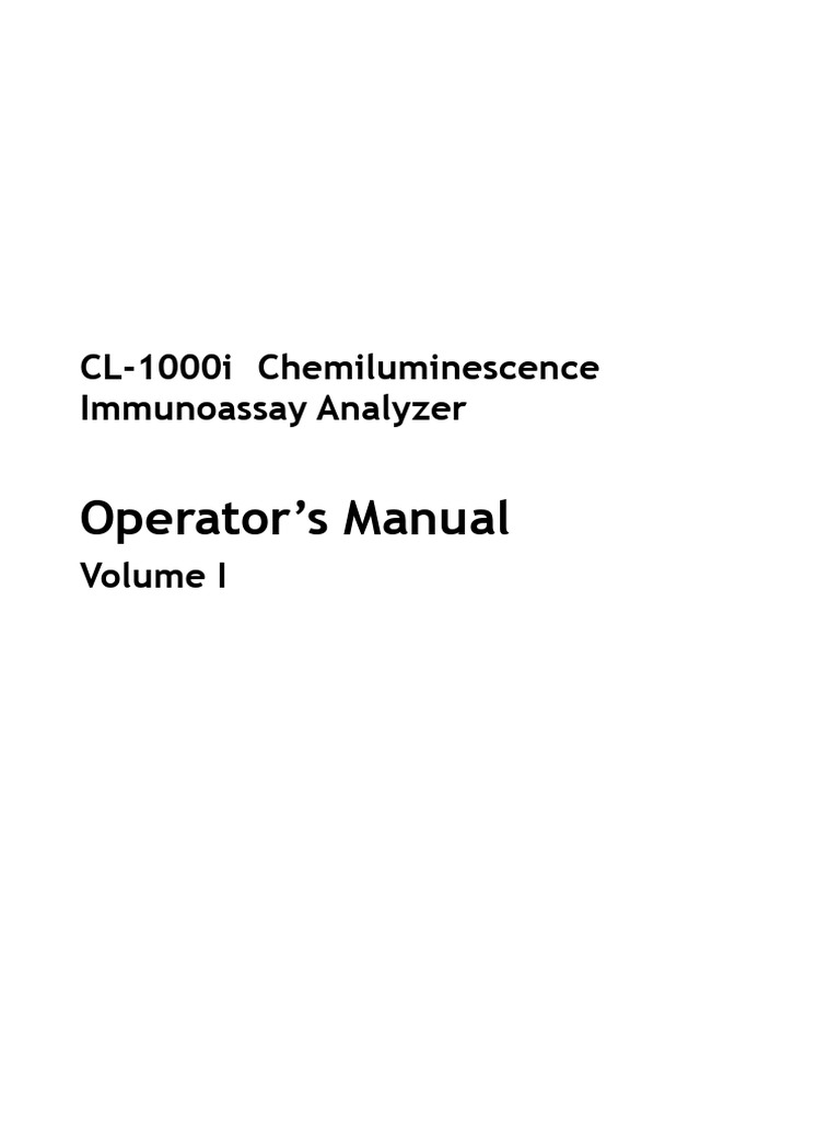CL-1000i Operation Manual V2.0 en | PDF | Waste | Electromagnetic Interference