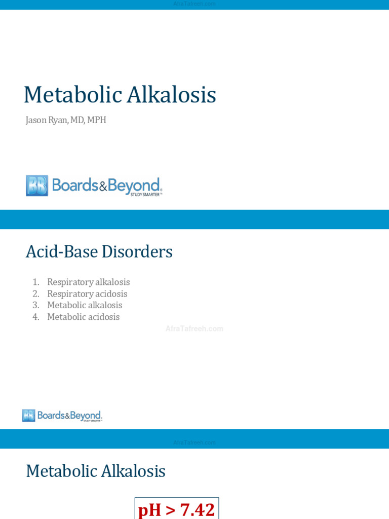 Understanding Metabolic Alkalosis Causes | PDF | Medical Specialties ...