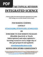 G8 Integrated Science Notes | PDF | Osmosis | Chemical Elements