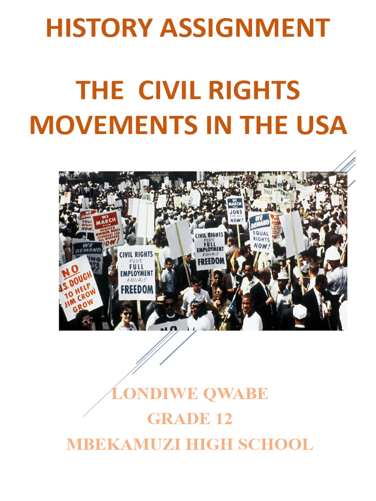 The Civil Rights Movements in The Usa | PDF | Jim Crow Laws | Rosa Parks
