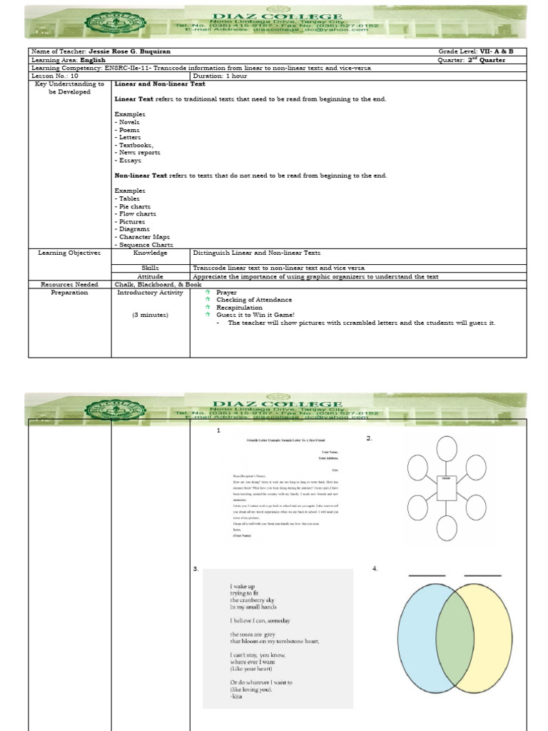 Linear and Non-Linear Text OBSERVATION | PDF | Creativity | Nonlinear ...