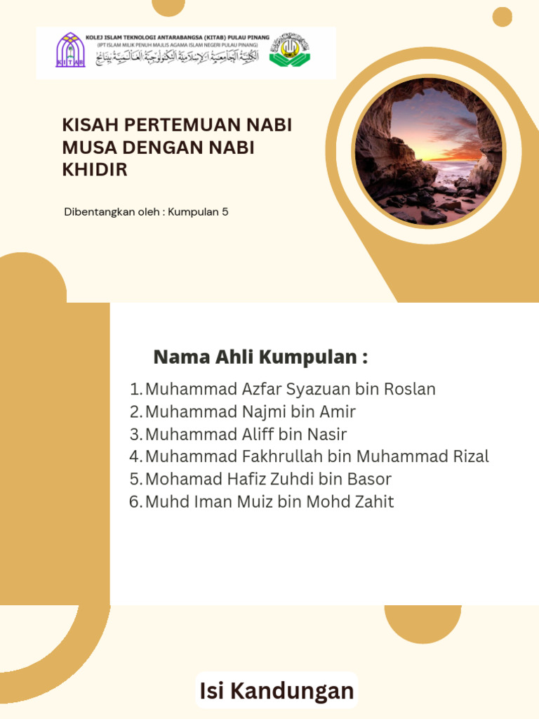 KISAH PERTEMUAN NABI MUSA DENGAN NABI KHIDIR 1 | PDF
