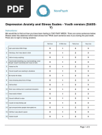 Worry Domains Questionnaire | PDF | Psychometrics | Psychological Testing