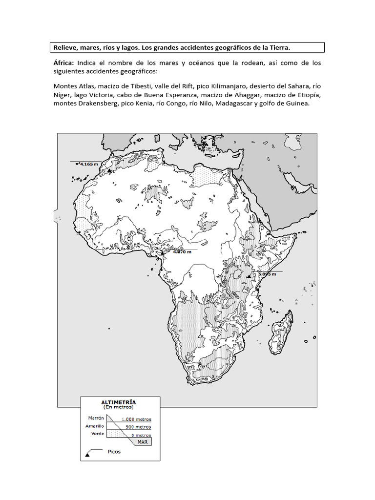 Accidentes Geográficos del Mundo | PDF | Américas | Península Ibérica