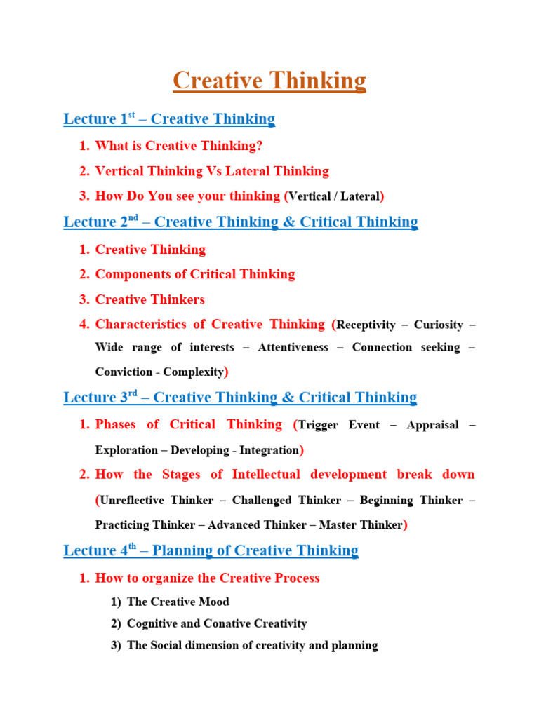 Summary | Download Free PDF | Creativity | Thought