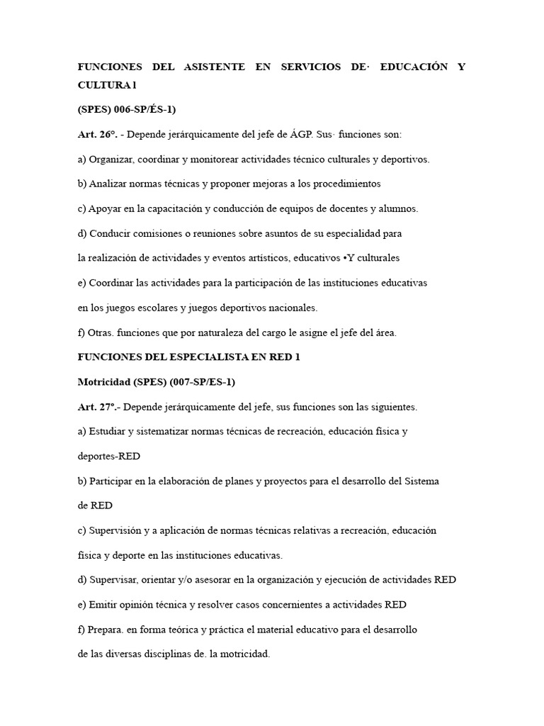 Funciones Del Asistente en Servicios de | PDF | Presupuesto | Contabilidad