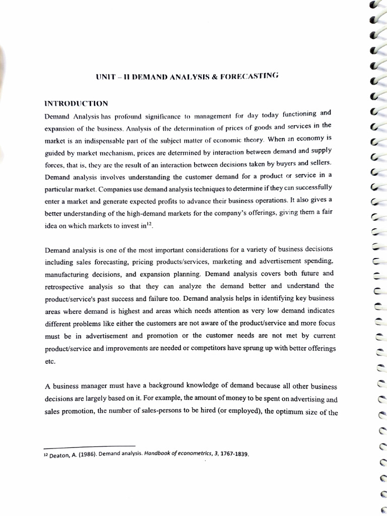 Demand Analysis and Forecasting | Download Free PDF | Demand | Goods