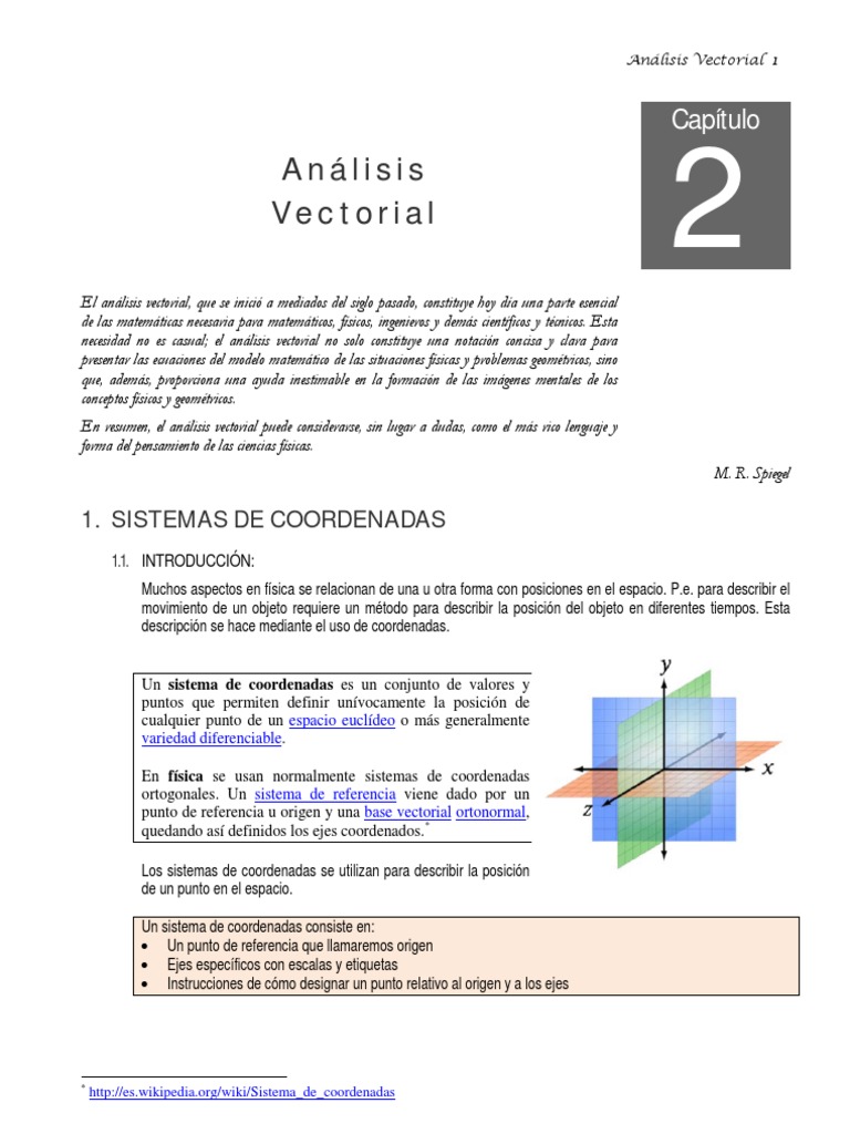 Sistemas de Coordenadas en Física | PDF | Sistema coordinado | Vector Euclidiano