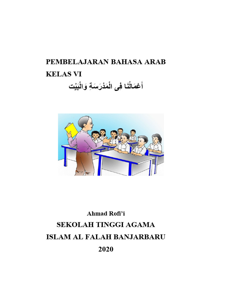 Boklet Bahasa Arab Kelas VI | PDF | Seni & Disiplin Bahasa