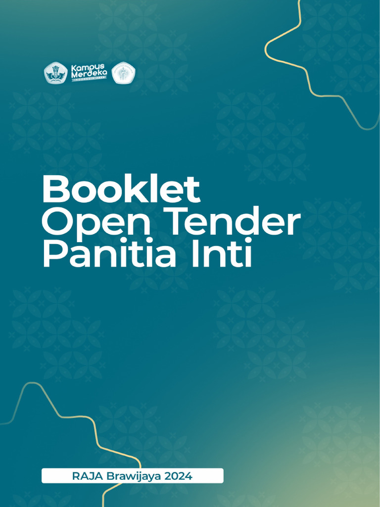 Booklet Open Tender Panitia Inti Raja Brawijaya 2024 | PDF Booklet Open Tender Panitia Inti Raja Brawijaya 2024 | PDF