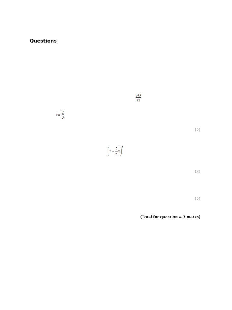P2-Unit 1-Algebra QP | PDF | Travel