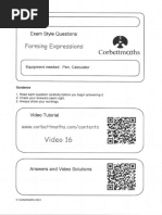 Advanced Math Problem Set | PDF | Circle | Equations